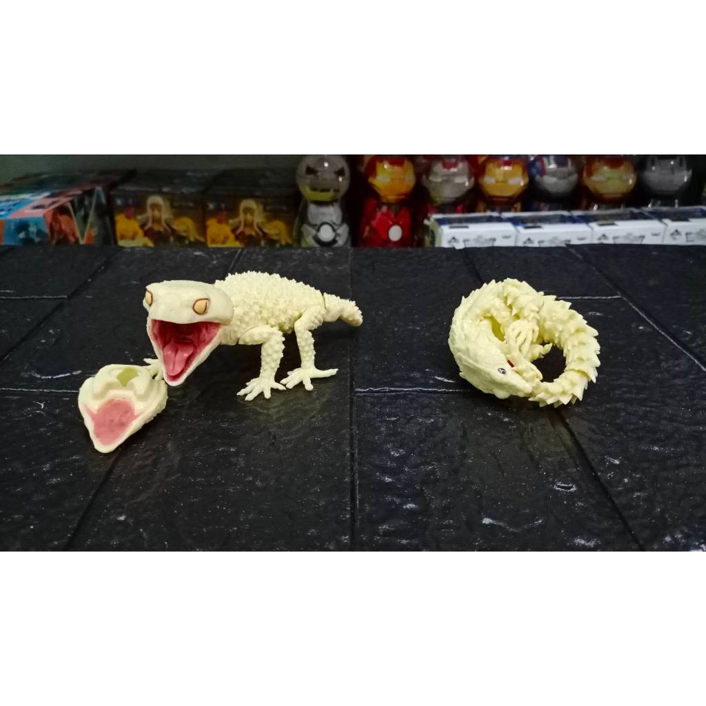 Rough Knob-Tailed Gecko & Armadillo Lizard Gachapon 1/1 Second Hand ...