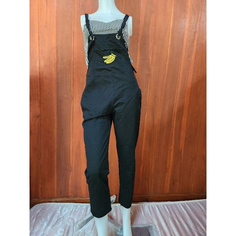 Very Cool Bear Overalls Banana Embroidery Beautiful Shape Second-Hand ...