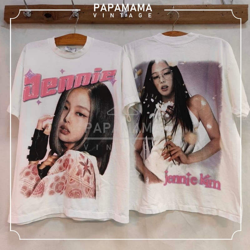 [JENNIE] BLACKPINK Bootleg Label Authentic vintage shirt Korean Band K ...