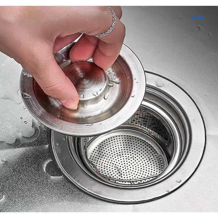 05 Stainless Steel Food Waste Strainer Sink Drain Hole Filter Basket ...