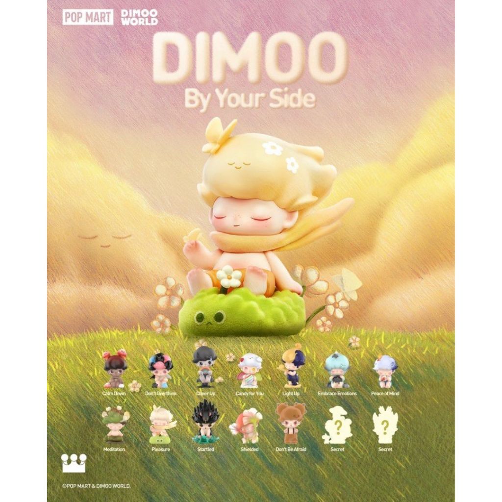 Live Everyday Random Box POP MART DIMOO By Your Side Series Figures ...