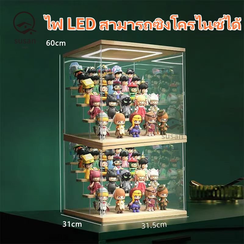 Model Box Acrylic With Led Light labubu Superimposition Can Be ...