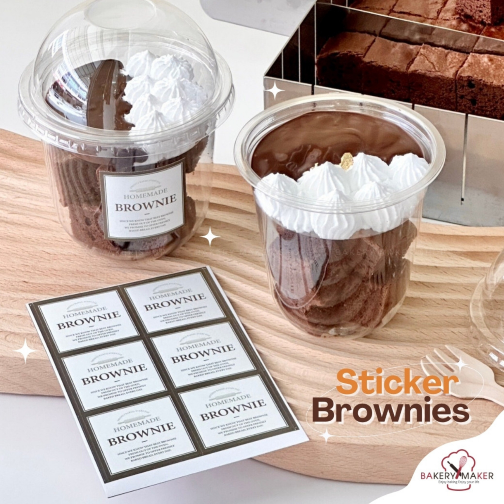 Homemade Brownie Sticker 30 Pieces / | Shopee Singapore