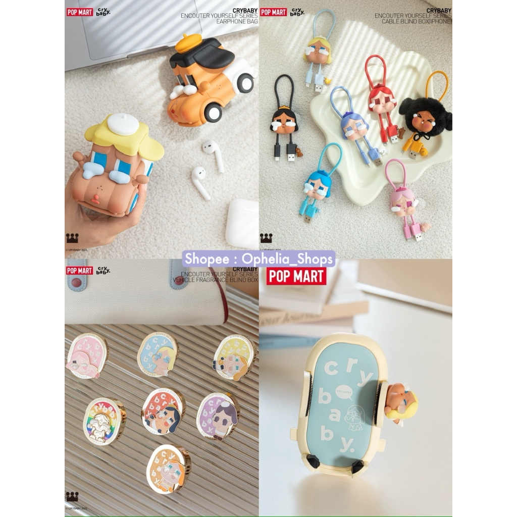 POP MART CryBaby Encounter Yourself series 🩵 Collectible Perfume Bag ...