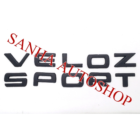 Front Bonnet Logo Matt Black Toyota Veloz Lettering Height 3 Cm ...