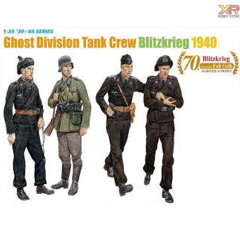 [Dragon Model] 1/35: GHOST DIVISION TANK CREW BLITZKRIEG (DRA 6654 ...