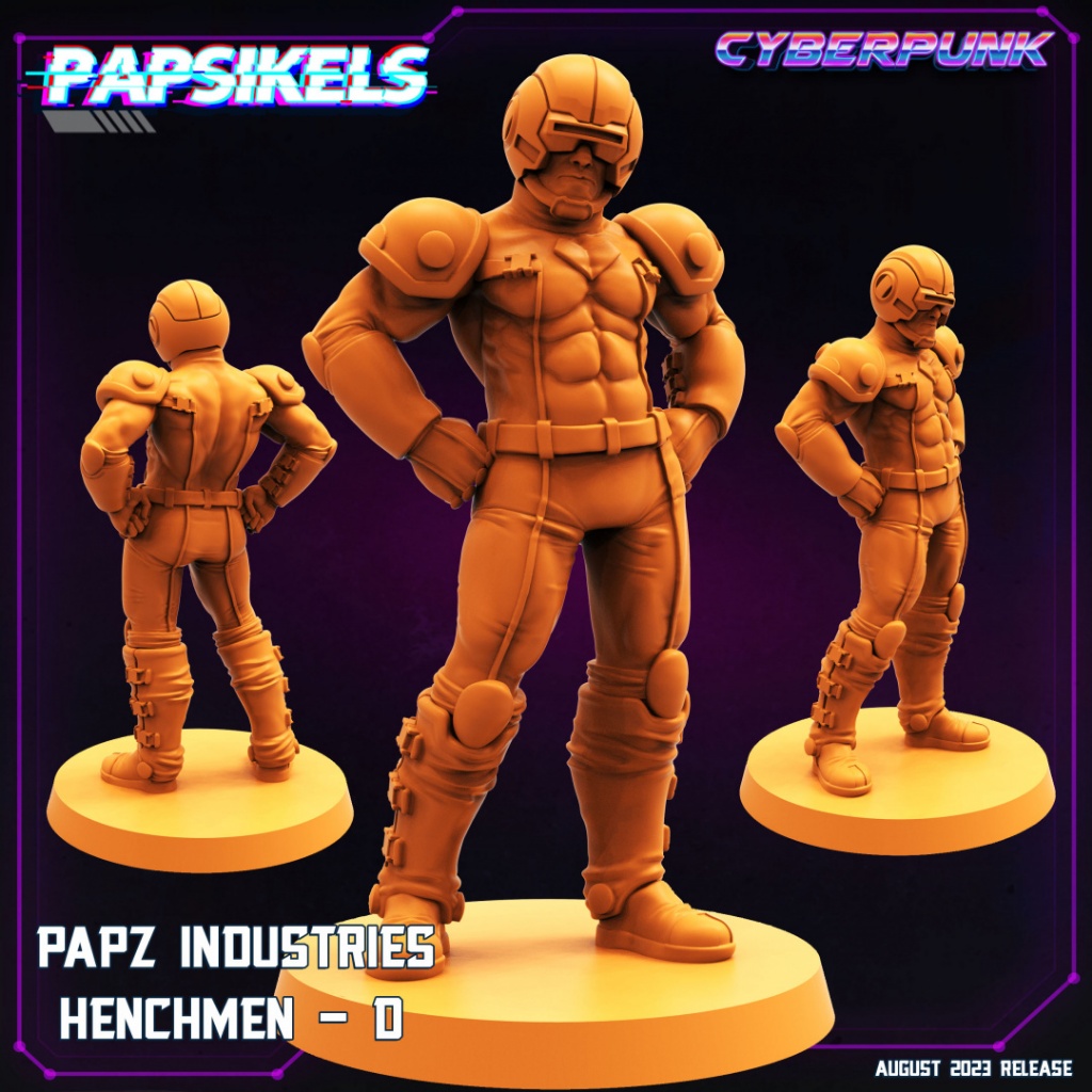 Hencemen [D]-Bio-Booster-Humanoid Human/32mm scale 3D printed miniature ...