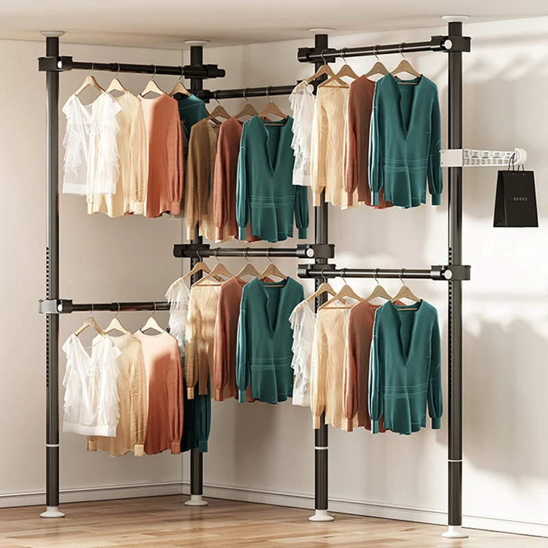 Akom Clothes Drying RACK Condo Hanging Rod Standing Type Indoor Hanger ...