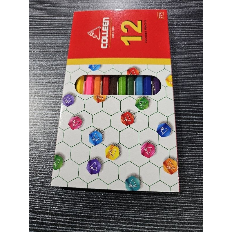 colleen Colored Pencils 12 Model 775 Bright Colors Soft Smooth Easy To ...