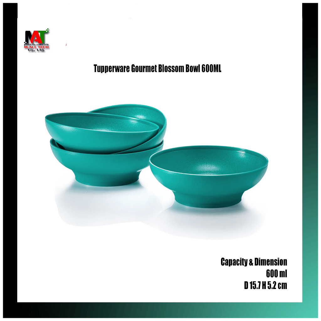 Tupperware Gourmet Blossom Bowl Heat Resistant Plastic 600ML Per 1 ...