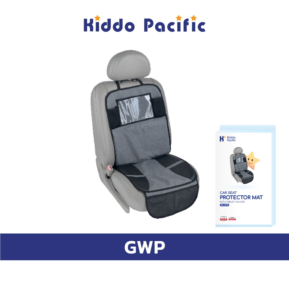 [Gwp] Baby Safe Car Seat Protector Mat With Tablet Holder | Shopee ...
