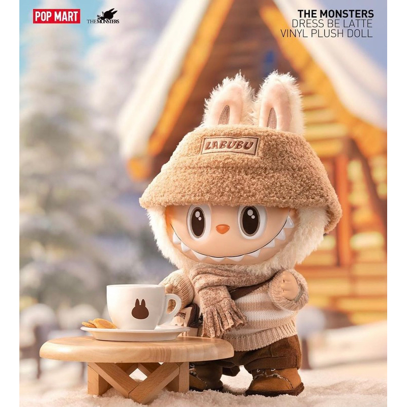 POP MART-LABUBU The Monster Dress Be Latte Vinyl Plush Doll | Shopee ...