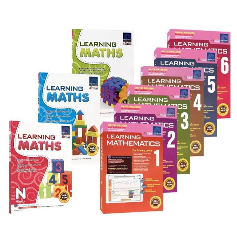 (Sold Separately) SAP Learning Math Mathematics Workbooks With Answers ...