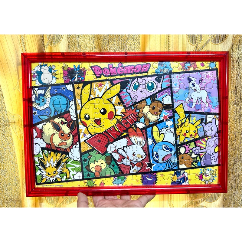 Pokemon Jigsaw Picture Frame-Japan Beautiful Condition Large Piece ...