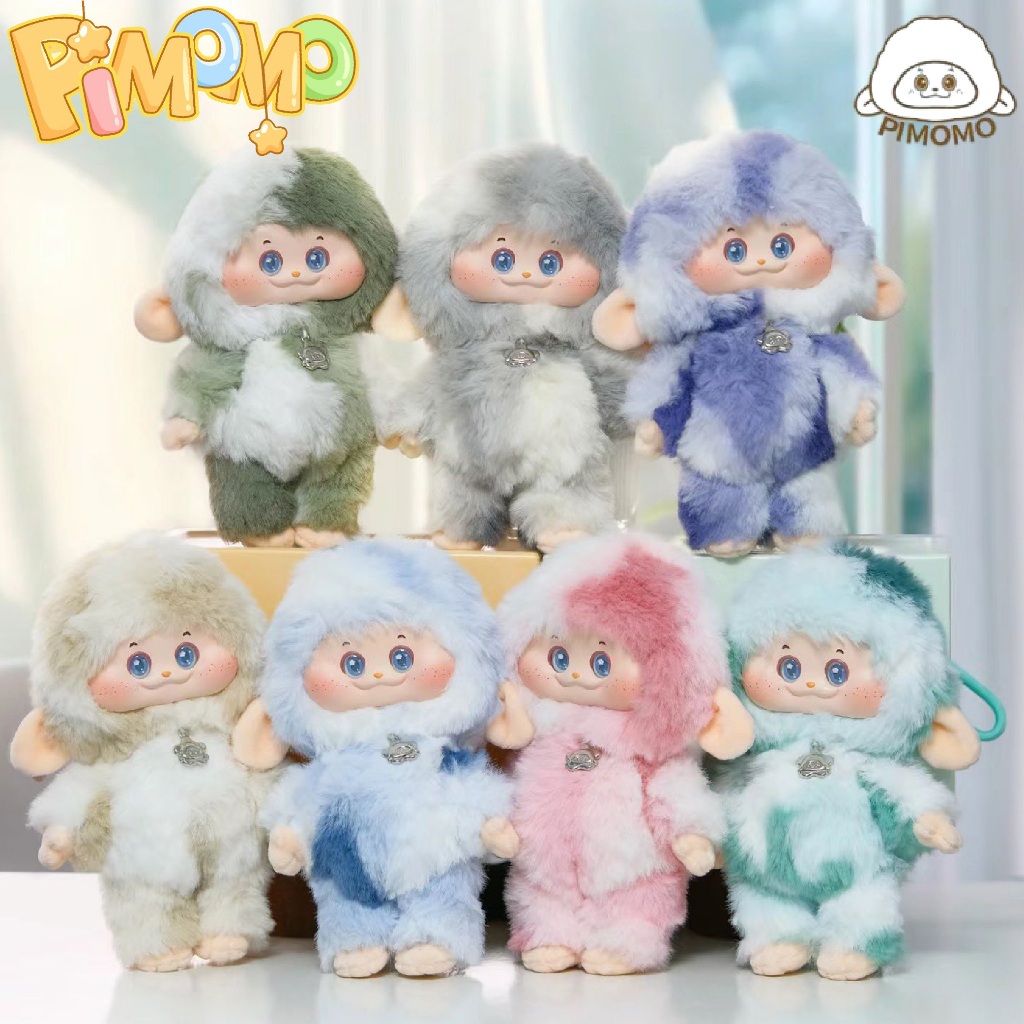 PIMOMO - Fluffy plush blind box กล่องสุ่มพวงกุญแจ ลุ้น SECRET 1 ...