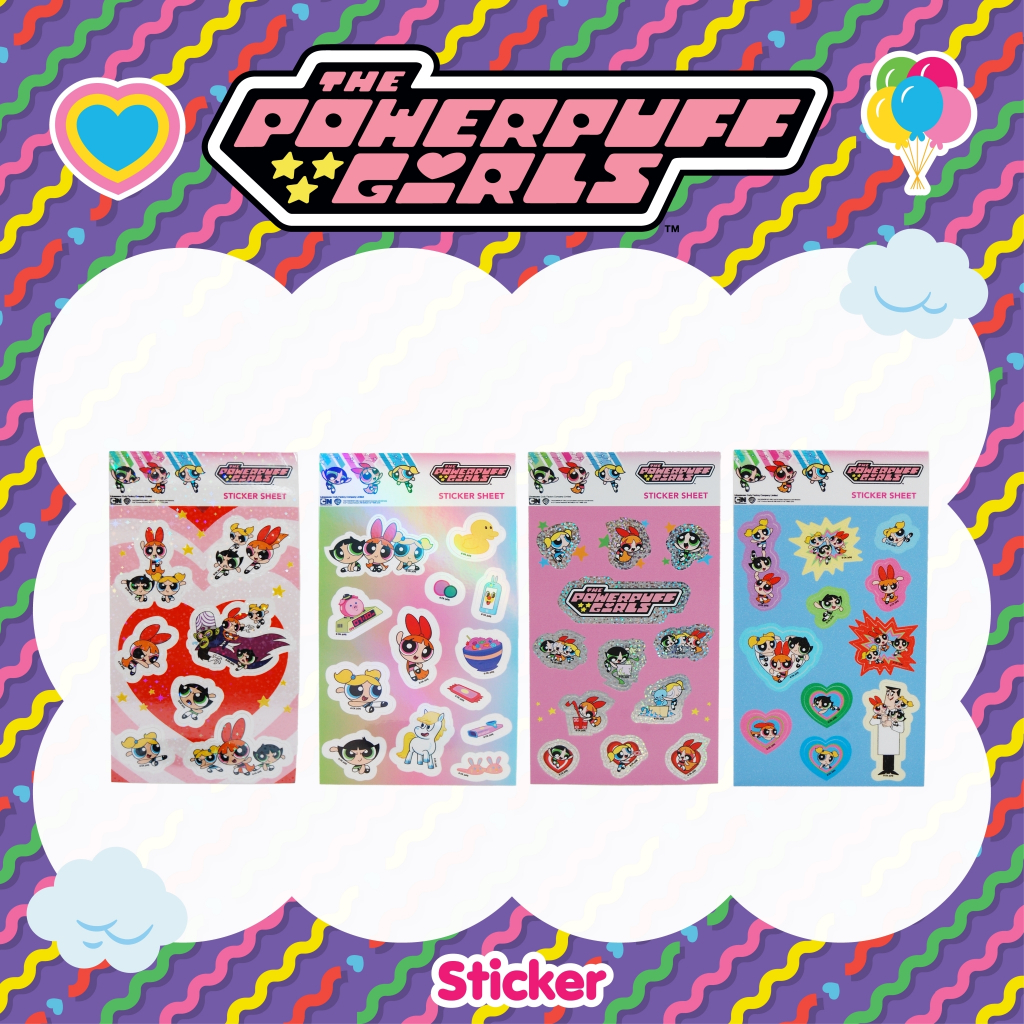 POWERPUFF GIRLS SHEET STICKER | Shopee Singapore