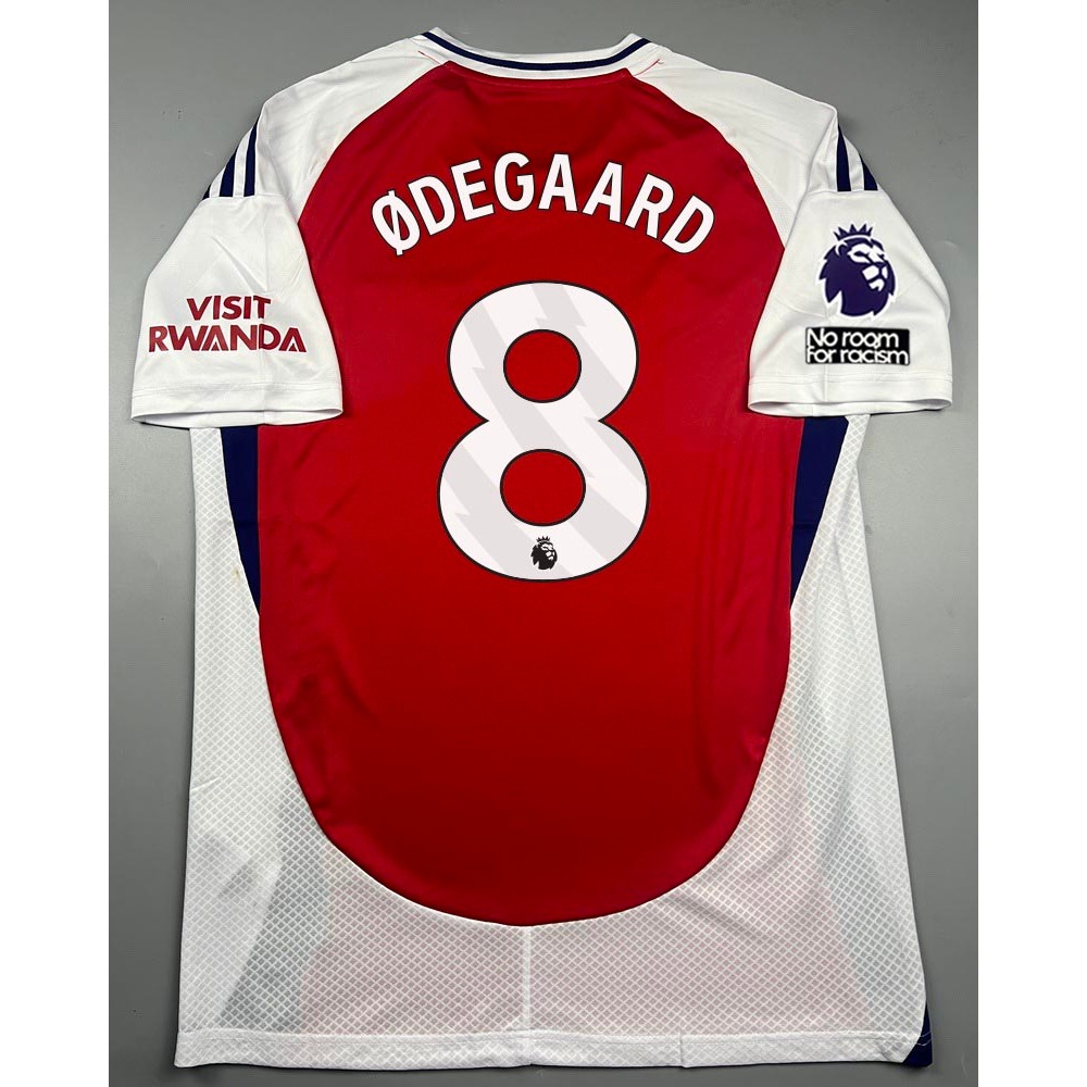 2024-25 Arsenal Home Football Jersey 2024 No. Name SAKA ODEGAARD RICE G ...