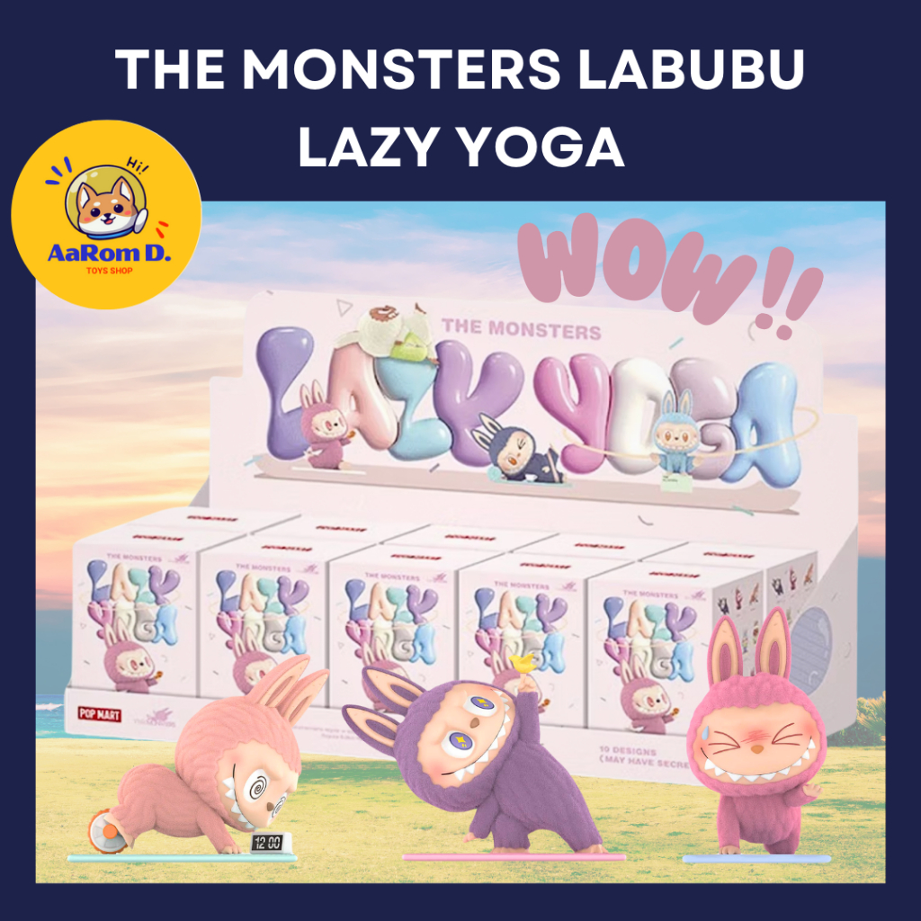 [Choose Body-Check Card] The Monsters Labubu Lazy Yoga **-Pop Mart-Art ...