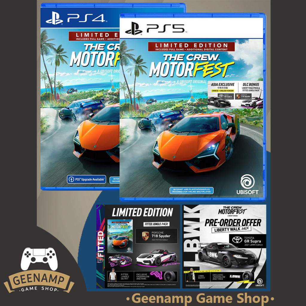 PS4 PS5 [1st Hand] The Crew Motorfest Limited Edition (R3/ASIA) (EN ...