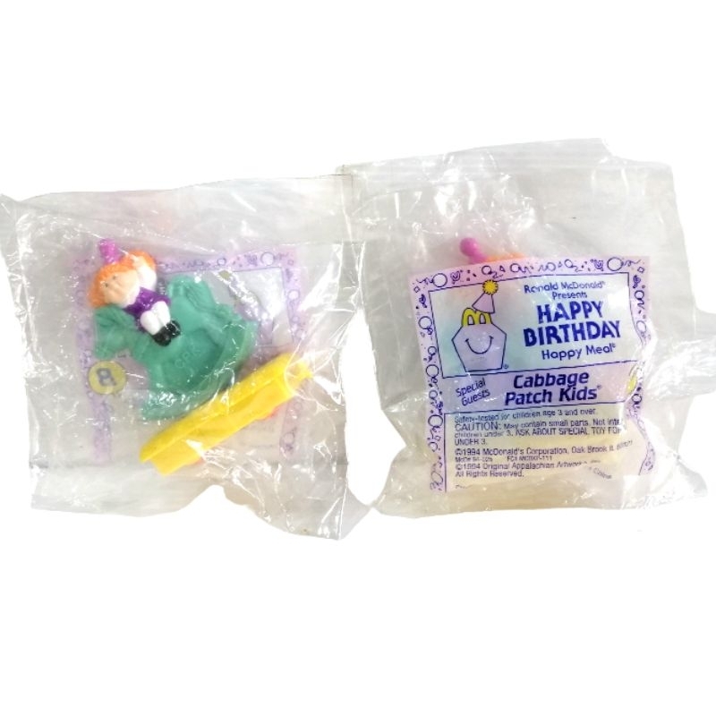 Mcdonald's Happy Meal Toys Birthday "Cabbage patch kids" (New In Pack ...