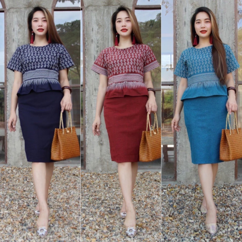 Thai Silk Dress (Available In Sizes 40"-52") Fabric Set With Hook ...