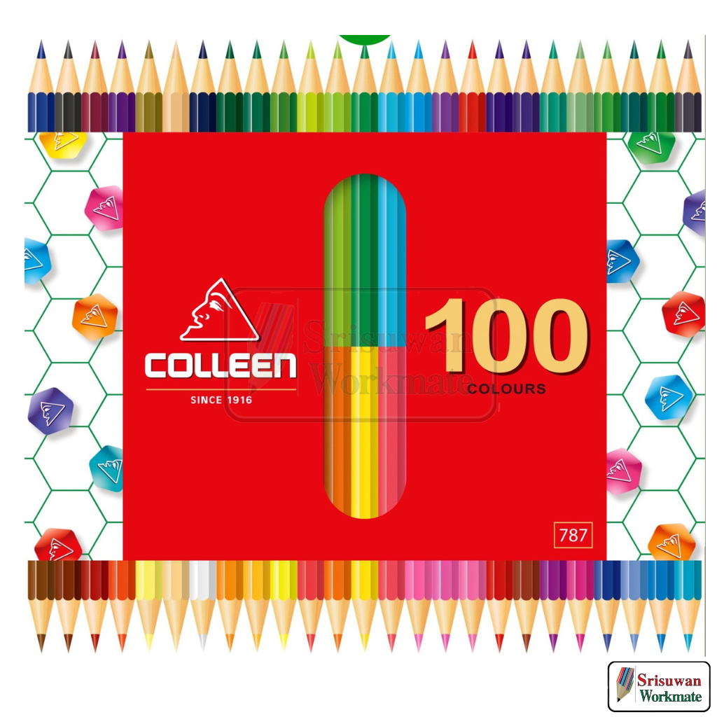 Colleen 2 Heads 100 Colors Wood 2 100 Color Pencil Chlorine | Shopee ...
