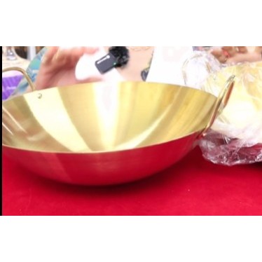 A145 Shallow Round Pan 30 cm Gold A145 | Shopee Singapore