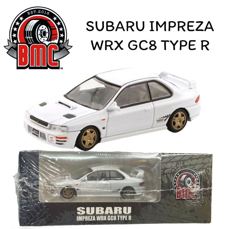 BM Creations | SUBARU IMPREZA WRX GC8 TYPE R WHITE Scale 1:64 | Shopee ...