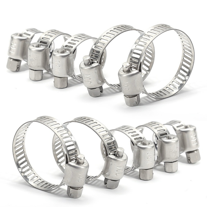 Worm Gear Hose Pipe Lock For Water Tap/Flexible Stainless Steel Screw ...