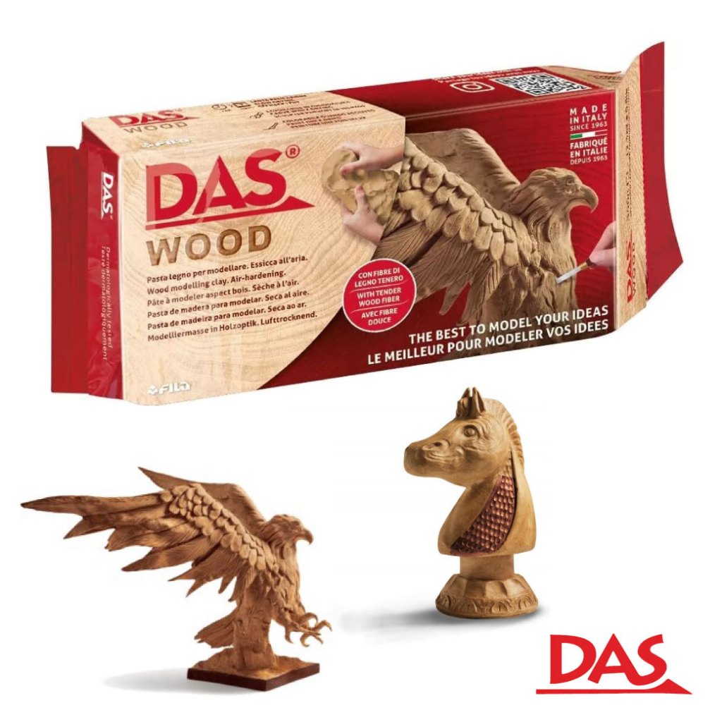 ! Wood Color Molding Clay (DAS Air Dry Modelling Clay: Wood) | Shopee ...
