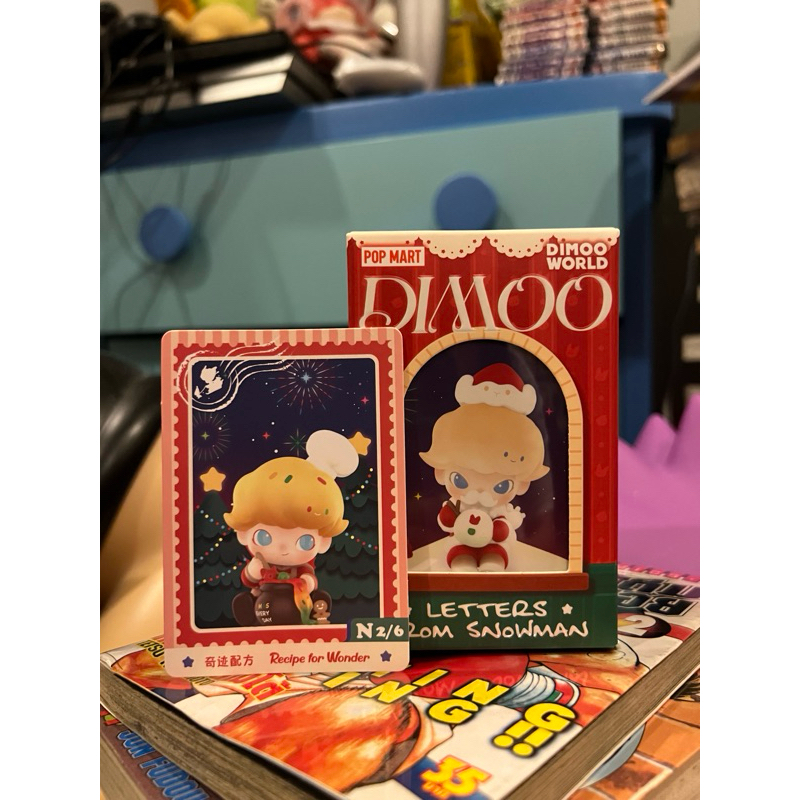 Not Unwrapped Check Card Pop MART DIMOO Letters from Snowman Series 1 ...