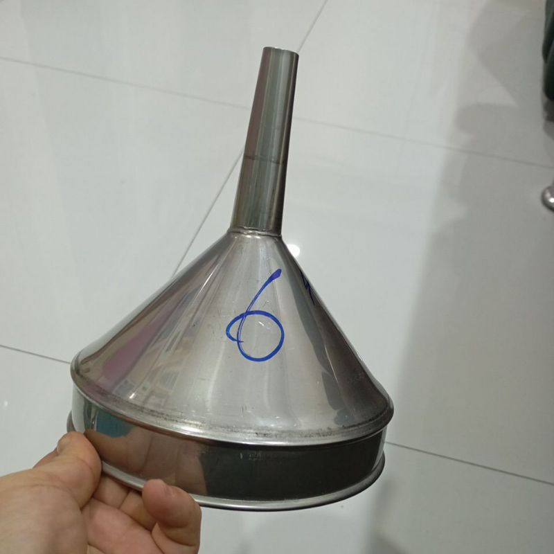 6 Inch Stainless Steel Funnel With Filter And Without | Shopee Singapore