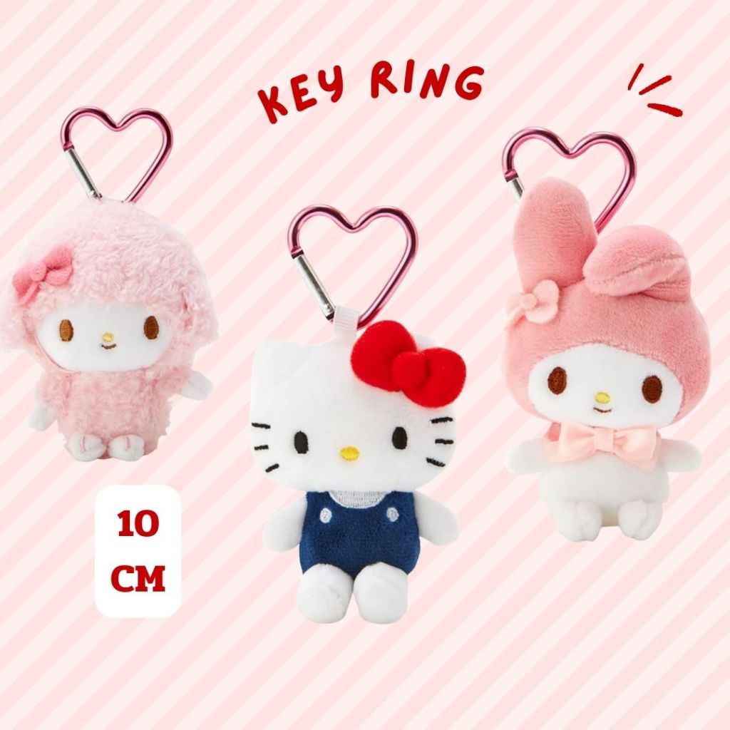 Plush Key Ring Sario Size 10 cm Real 1 Sanrio 307467 Mini Charm ...
