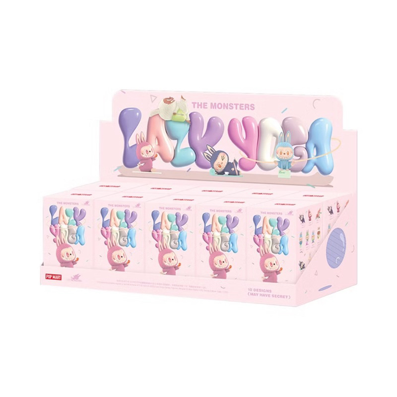 Lifting box Popmart LABUBU THE MONSTERS Lazy Yoga Series | Shopee Singapore