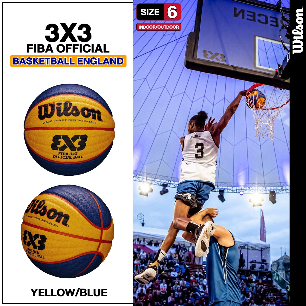 Wilson Basketball No. 6 FIBA 3x3 Basengland 6 WTB0533XB (1490) | Shopee ...