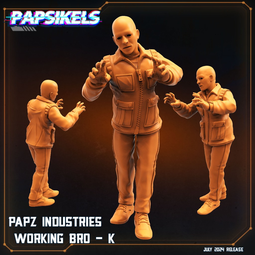 Working Bro [K]-Vs Humans-Humanoid Human Construction Synth/32mm scale ...