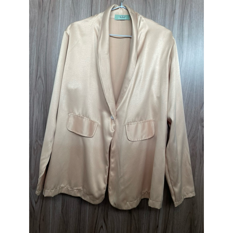 Cream Colored Blazer + Trousers Set | Shopee Singapore