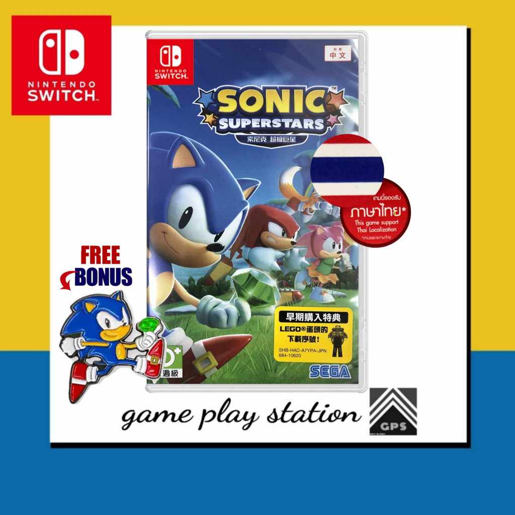 nintendo switch sonic superstars (english + chinene + Thai Support) | Shopee Singapore