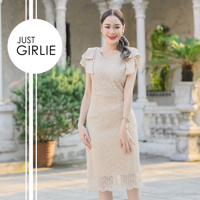 Dress Orianna Beautiful Lace Ready To Stick With Whole Lining Wear For ...