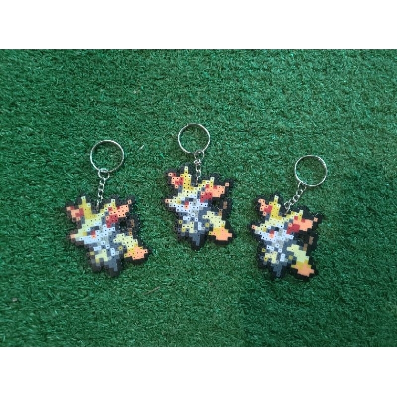 Key Chain Fennekin Braixen Delphox Fokko Mafox Pokemon Pixel Bag Charm ...
