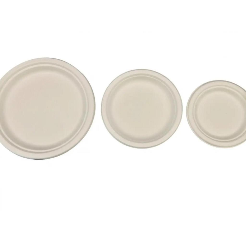 Paper Plate Set Pulp Bagasse For Food Containers 1/Pack Contains 5 ...