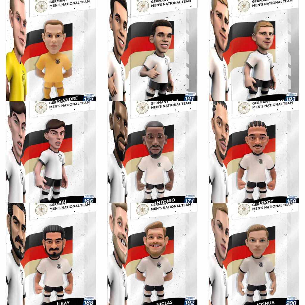 9 German National Team Minix Set Football Player Model (Germany ...