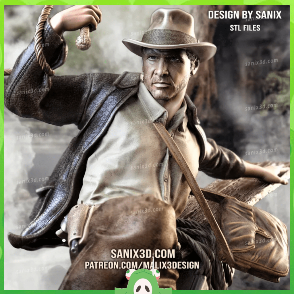 [Sanix3D] Indiana Jones (Fan Art) 3d print Resin Model Whole Body Fan ...