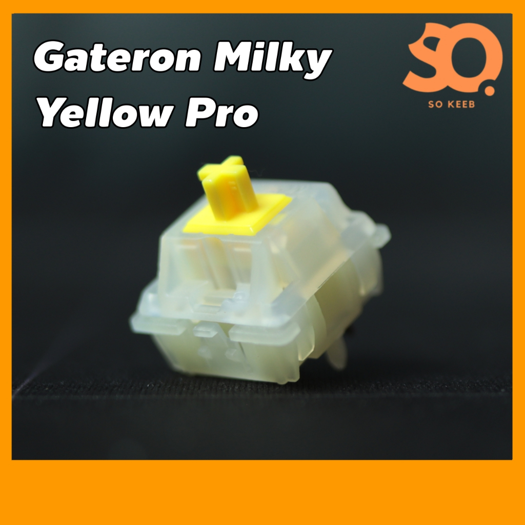 Gateron Milky Yellow Pro Switch (Linear) 10 Pcs For Mechanical Keyboard ...