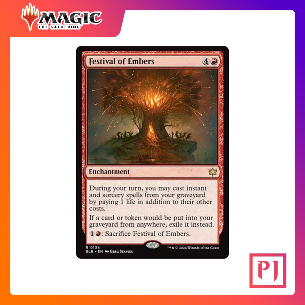 [MTG] Festival of Embers [BLB] [RED] [RARE] [NORMAL] [ENG] (Magic Card ...
