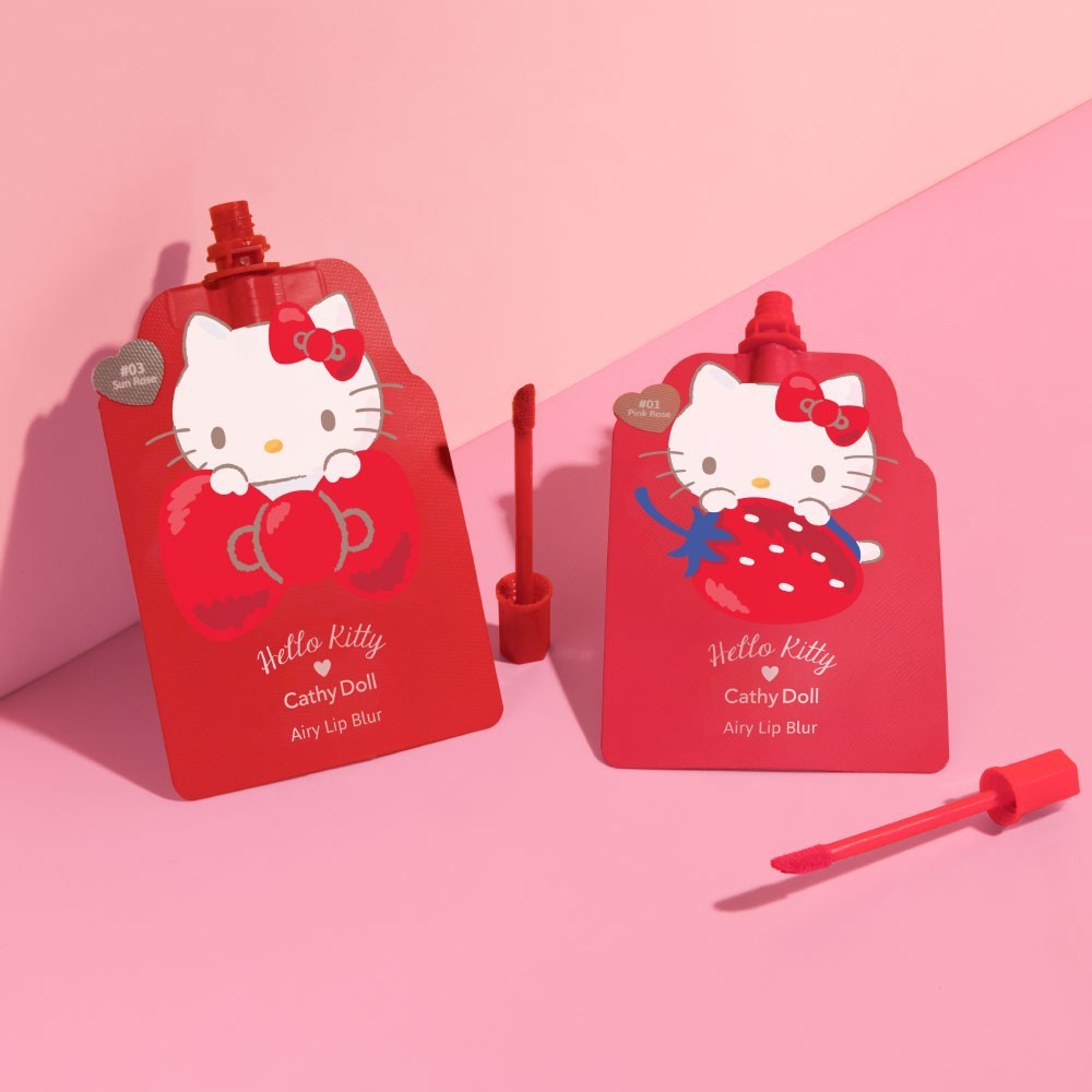 Cathy Doll Hello Kitty Airy Lip Blur 2g Dip Katy Sachet Shopee Singapore 5421