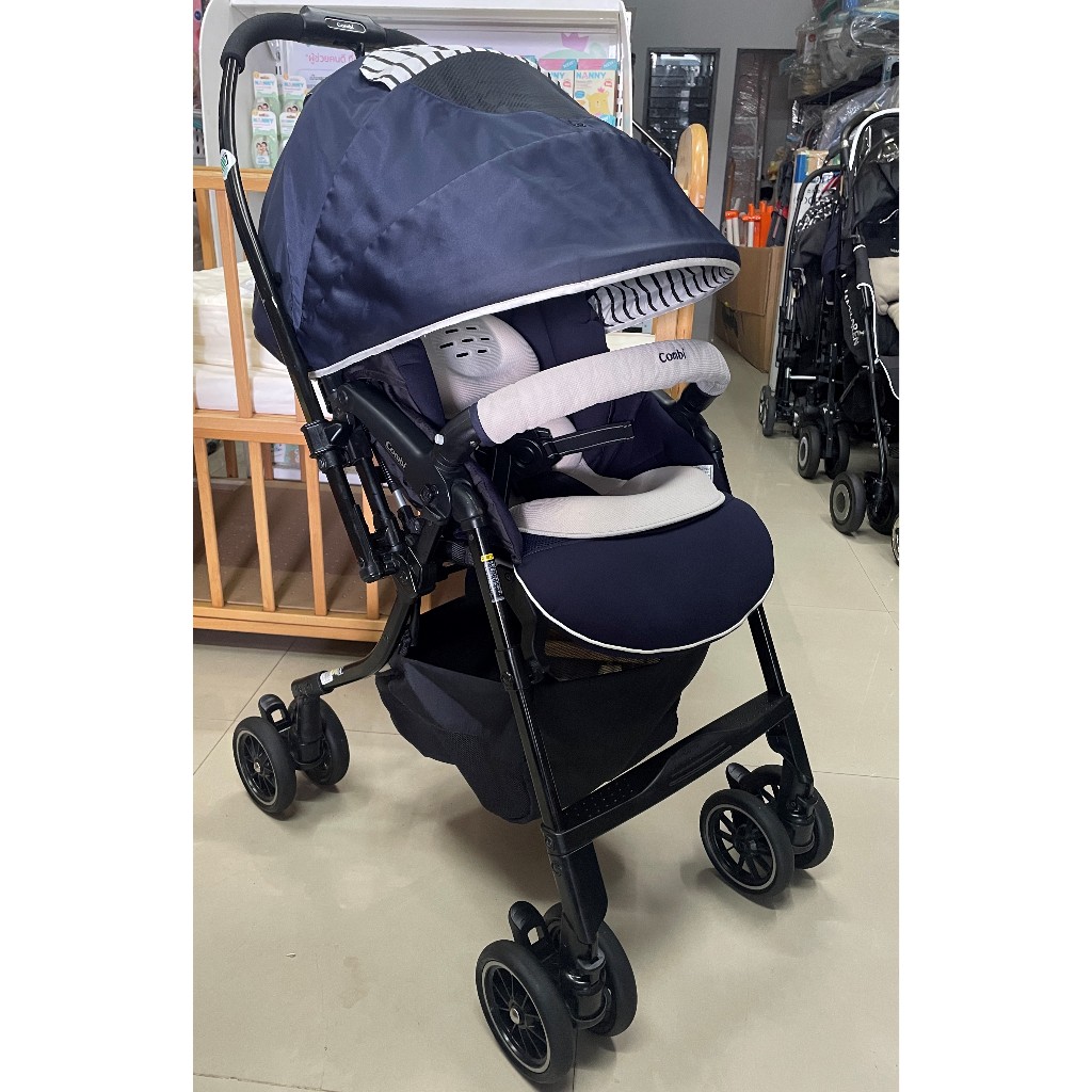 Combi Brand Stroller Handy Auto 4 Cas Model Navy Blue Beautiful ...