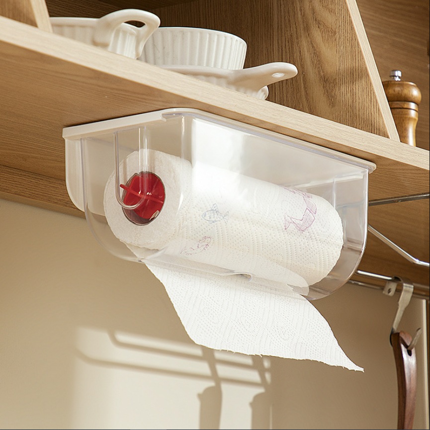 Tissue Hanger Towel Holder Paper Wall Mounted Roll Under Kitchen Locker ...