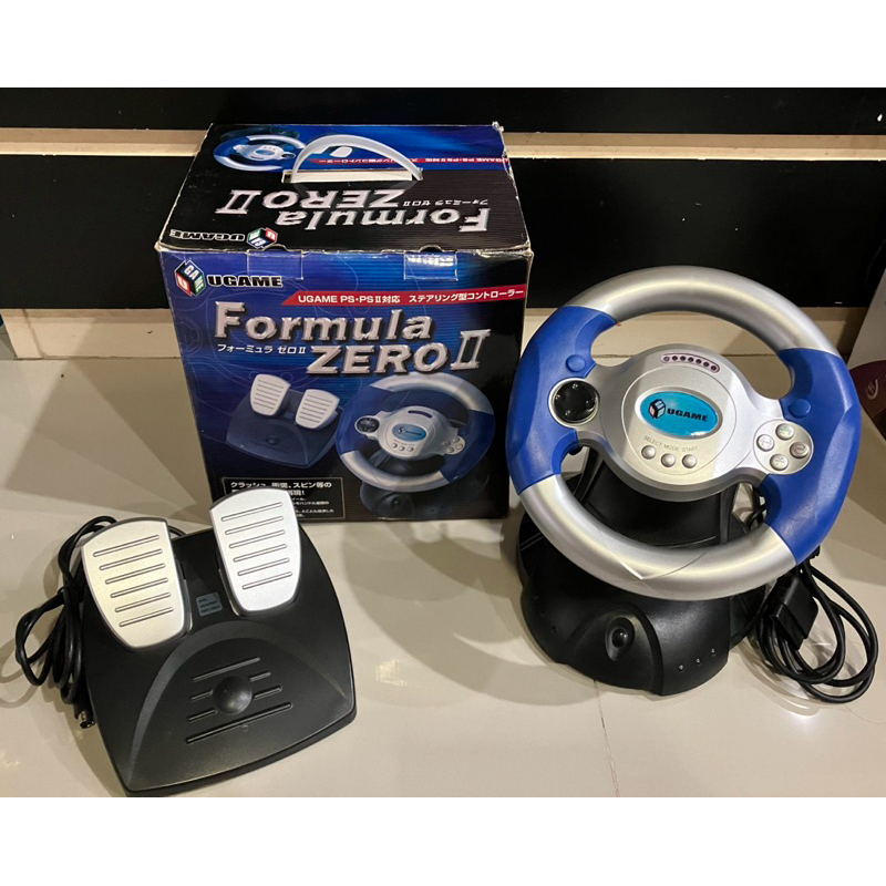 Formula Zero II Steering Controller for PS PS2 by UGAME Good Condition ...