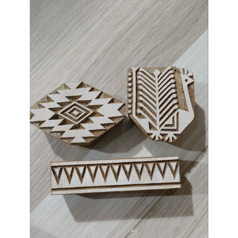 Indian Wooden Blocks Mold Tribal Graphic | Shopee Singapore